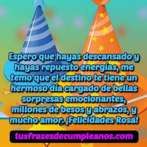 Feliz Cumpleaños Rosa ¡¡Mensajes Top y Frases para Dedicar!!