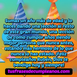 Feliz Cumpleaños Rubén ¡¡Bellas Frases y Mensajes en 2026!!