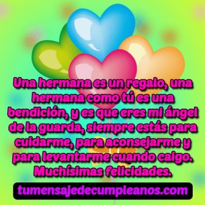 Frases y Mensajes de Feliz Cumpleaños Para una Hermana 【2017】